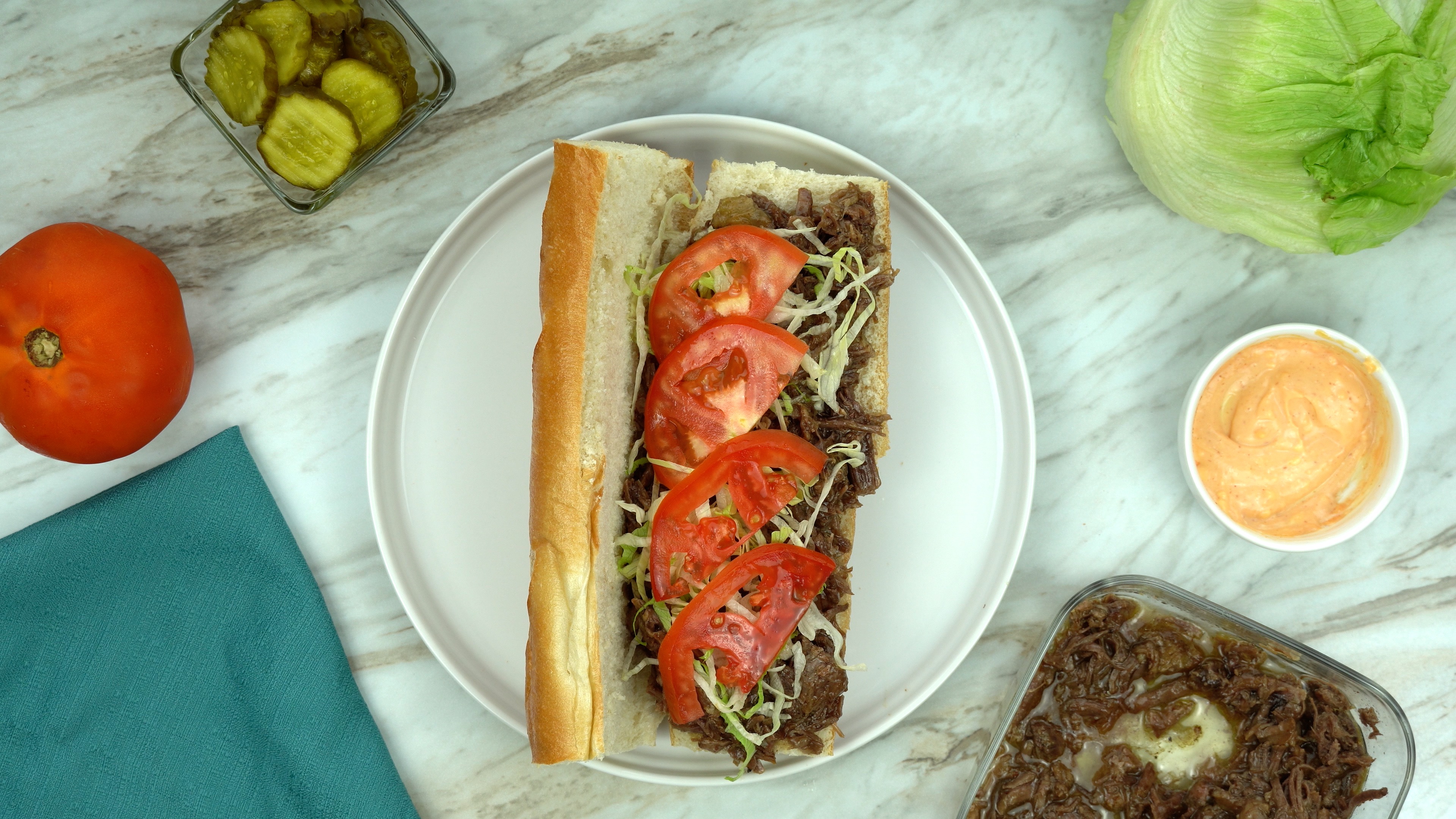 Instant Pot Roast Beef Po’ Boy with Gravy – EatFoodlicious