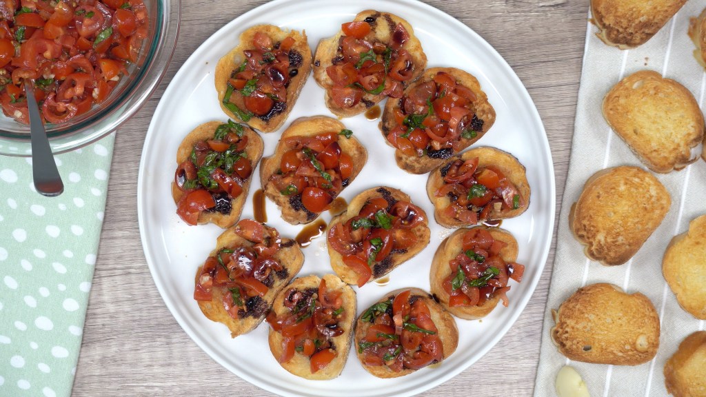 Cherry Tomato Bruschetta - EatFoodlicious